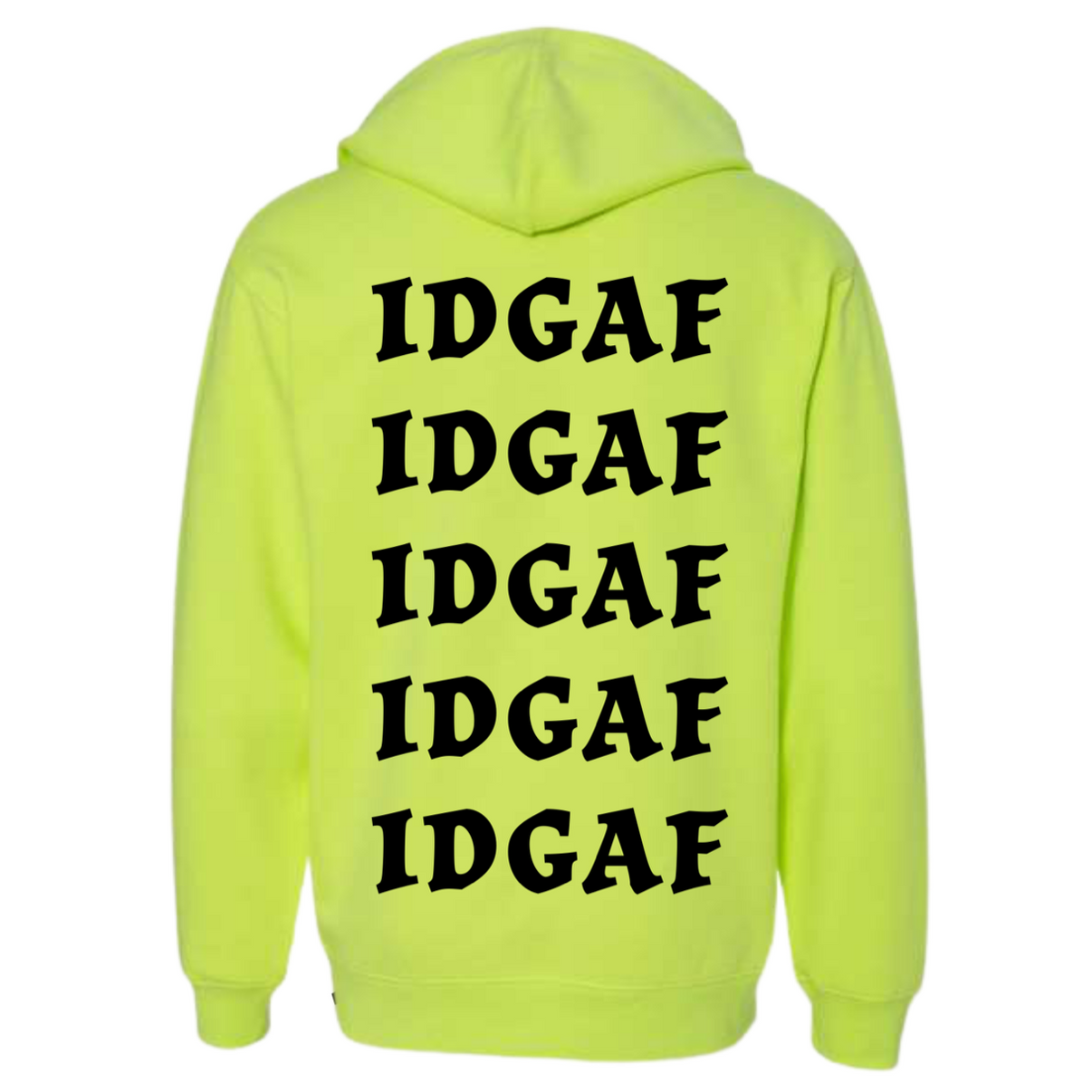 IDGAF Neon Middle Finger Hoodie – Sadie Crowell